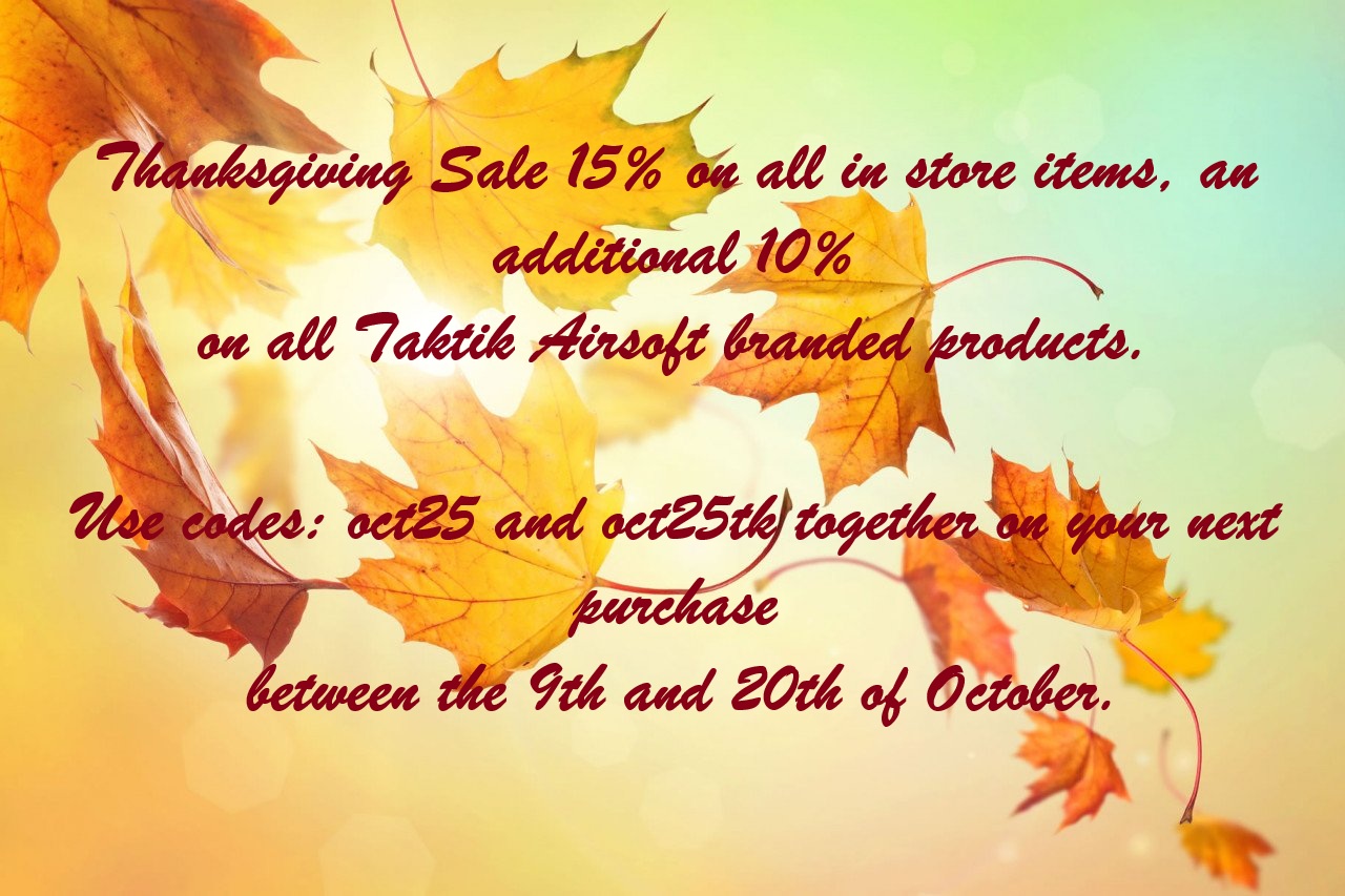 Ventes Action de Grâce / Thanksgiving Sale